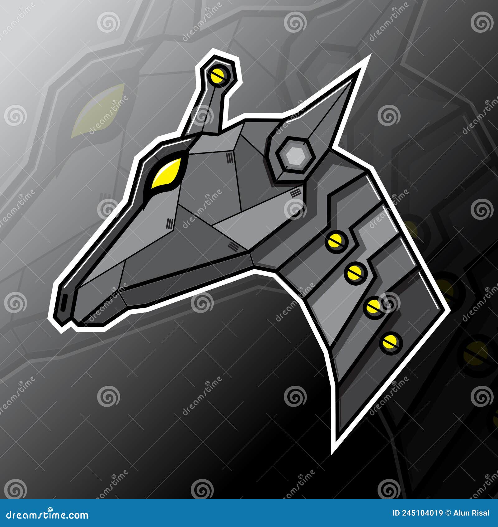 Giraffe Cyborg Animal Detailed Infographic, Full Details Anatomy Poster ...