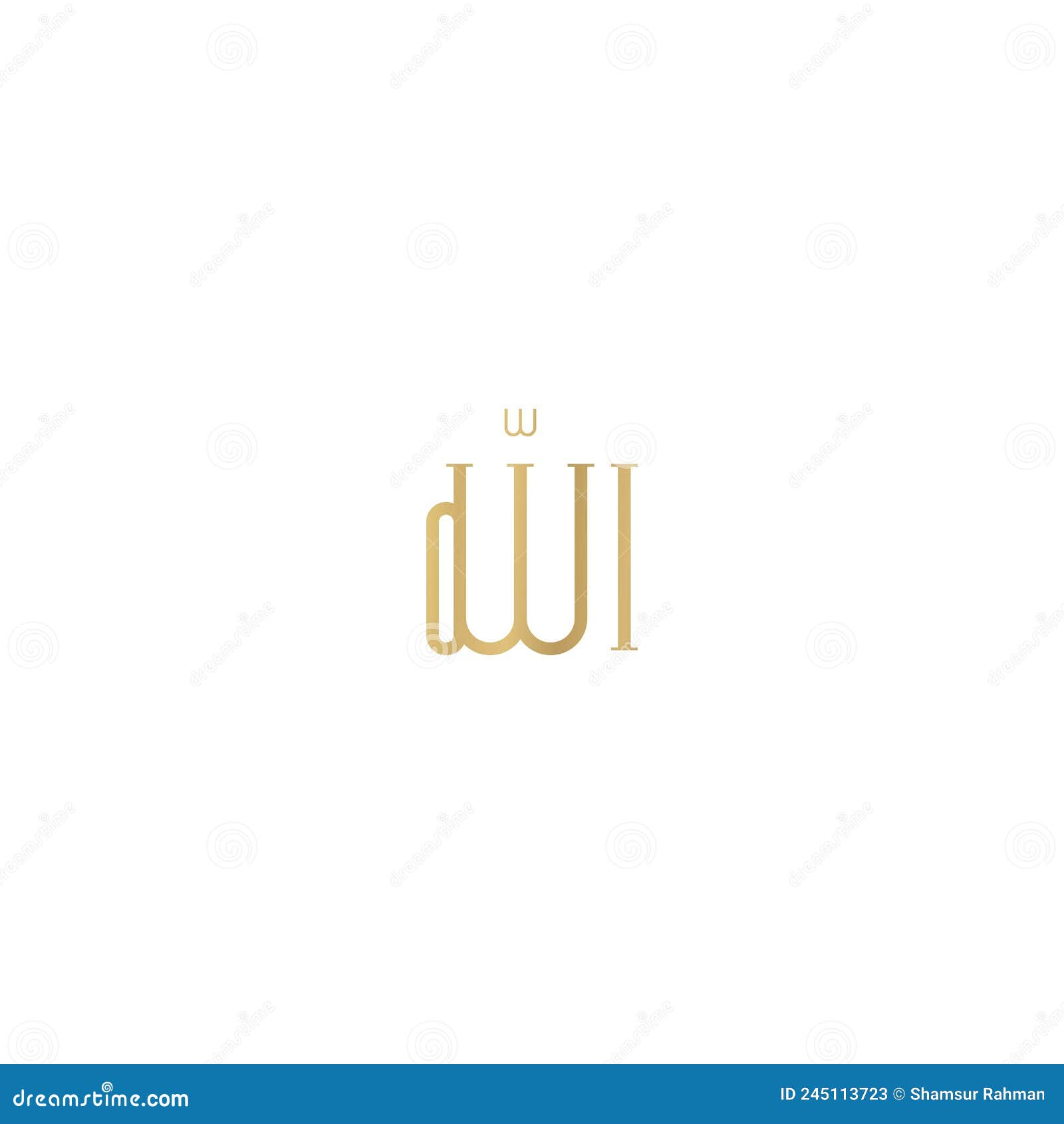 Allah Calligraphy Simple Design. Allah is All-Powerful Editorial Stock ...