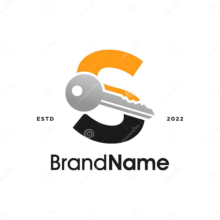Modern Initial S Key Logo stock vector. Illustration of initial - 245126323
