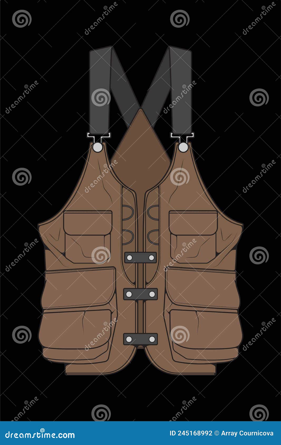 Chest Vest Bag Coloring Vector, Chest Vest Bag In A Sketch Style ...