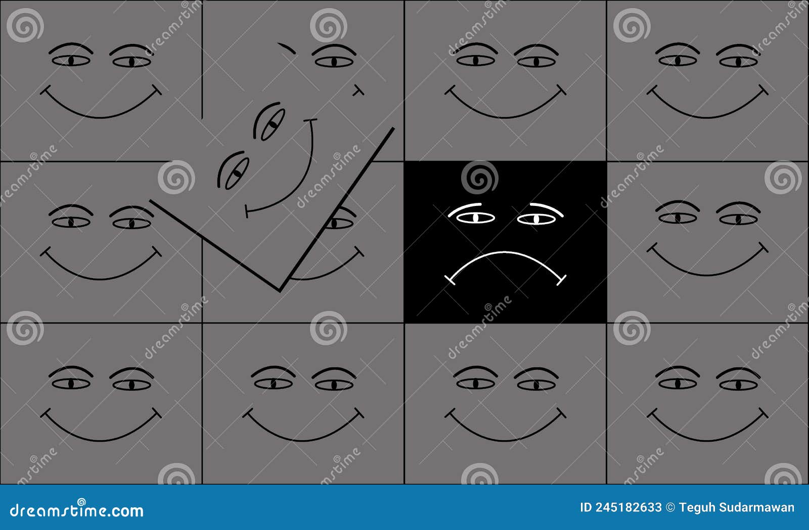 Background Emotional stock vector. Illustration of smile - 245182633