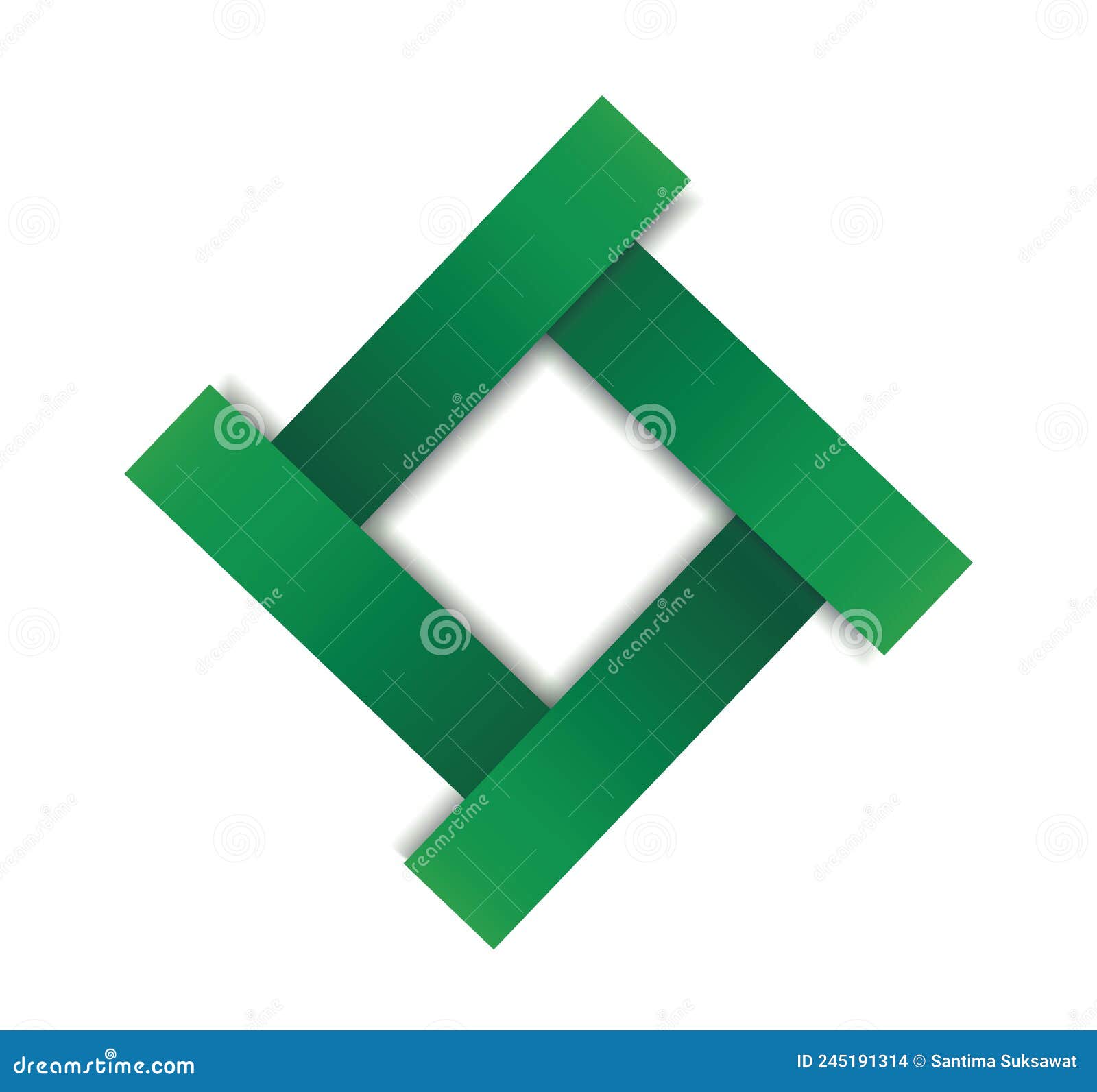 Green Frame Template Vector Illustration EPS10 Stock Vector ...