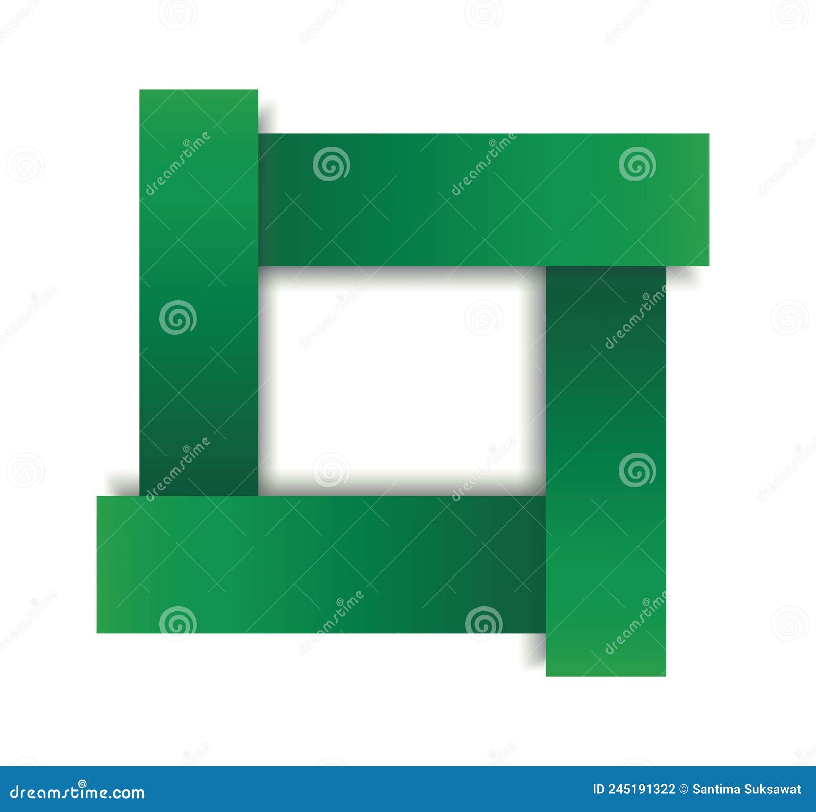Green Frame Template Vector Illustration EPS10 Stock Vector ...