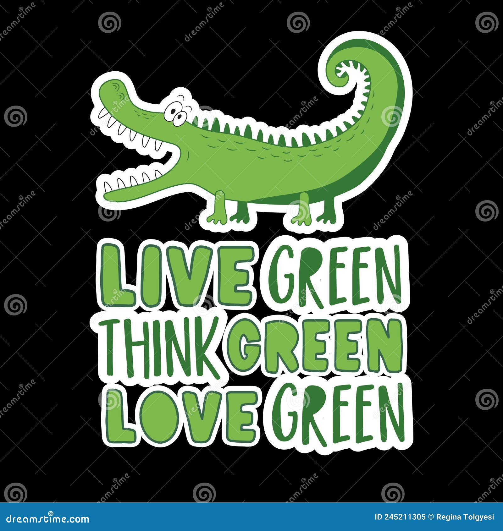 Live Green - Concept With Bright Liquid Shapes Cartoon Vector ...