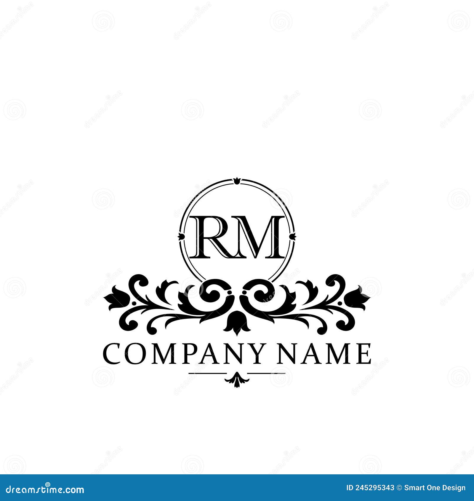 Letter Initial RM with Luxury Template. Luxury Gold Vector Logo Design ...
