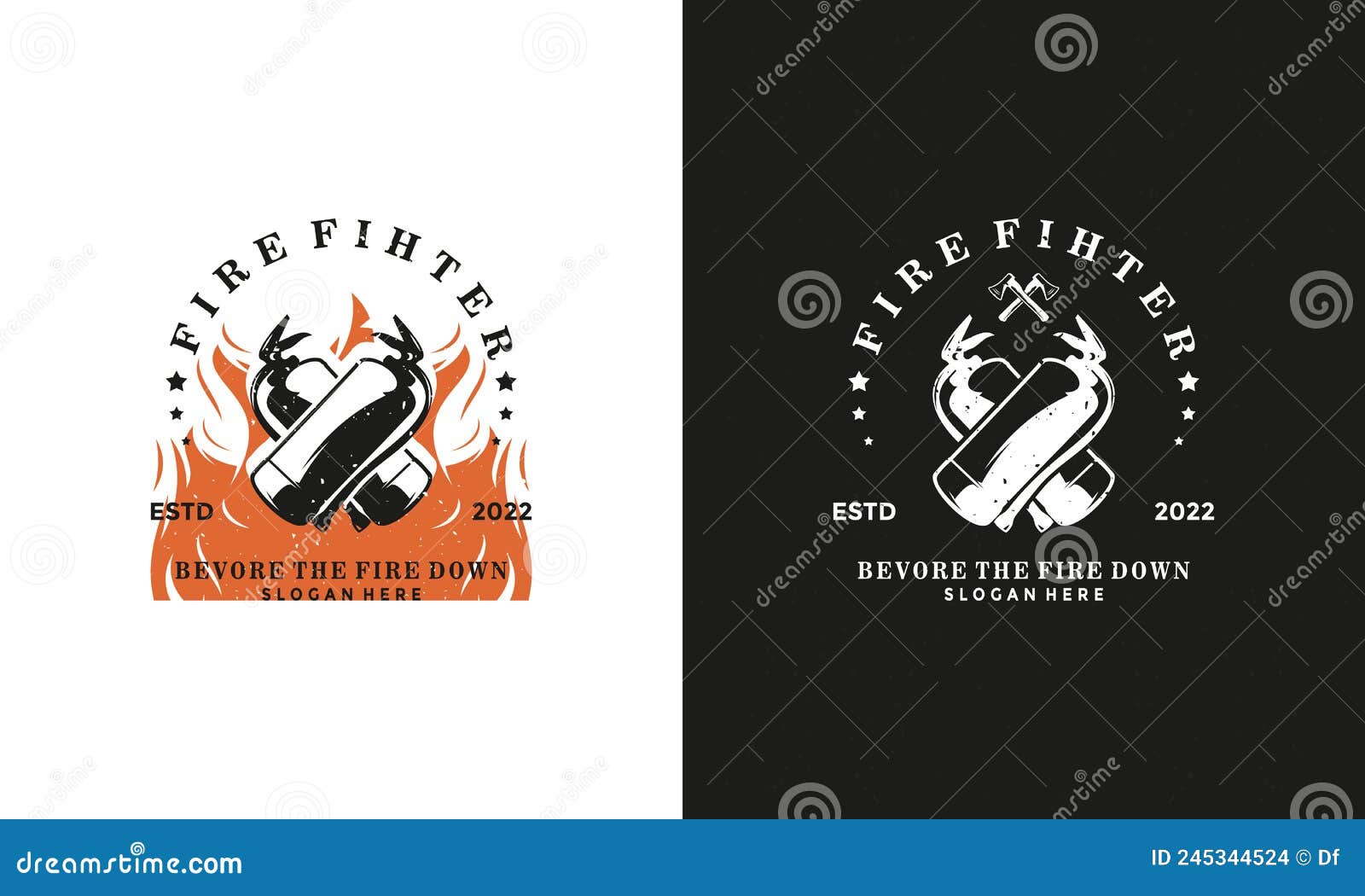 Firefighter Logo Template, Vector Illustration Stock Vector ...