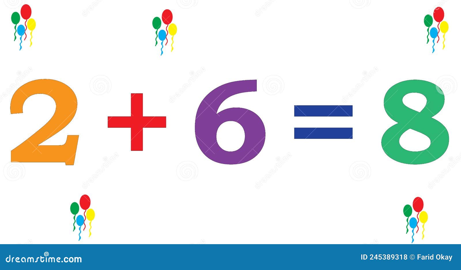 Print, Learn To Count for Preschool or Kindergarten Children Stock ...