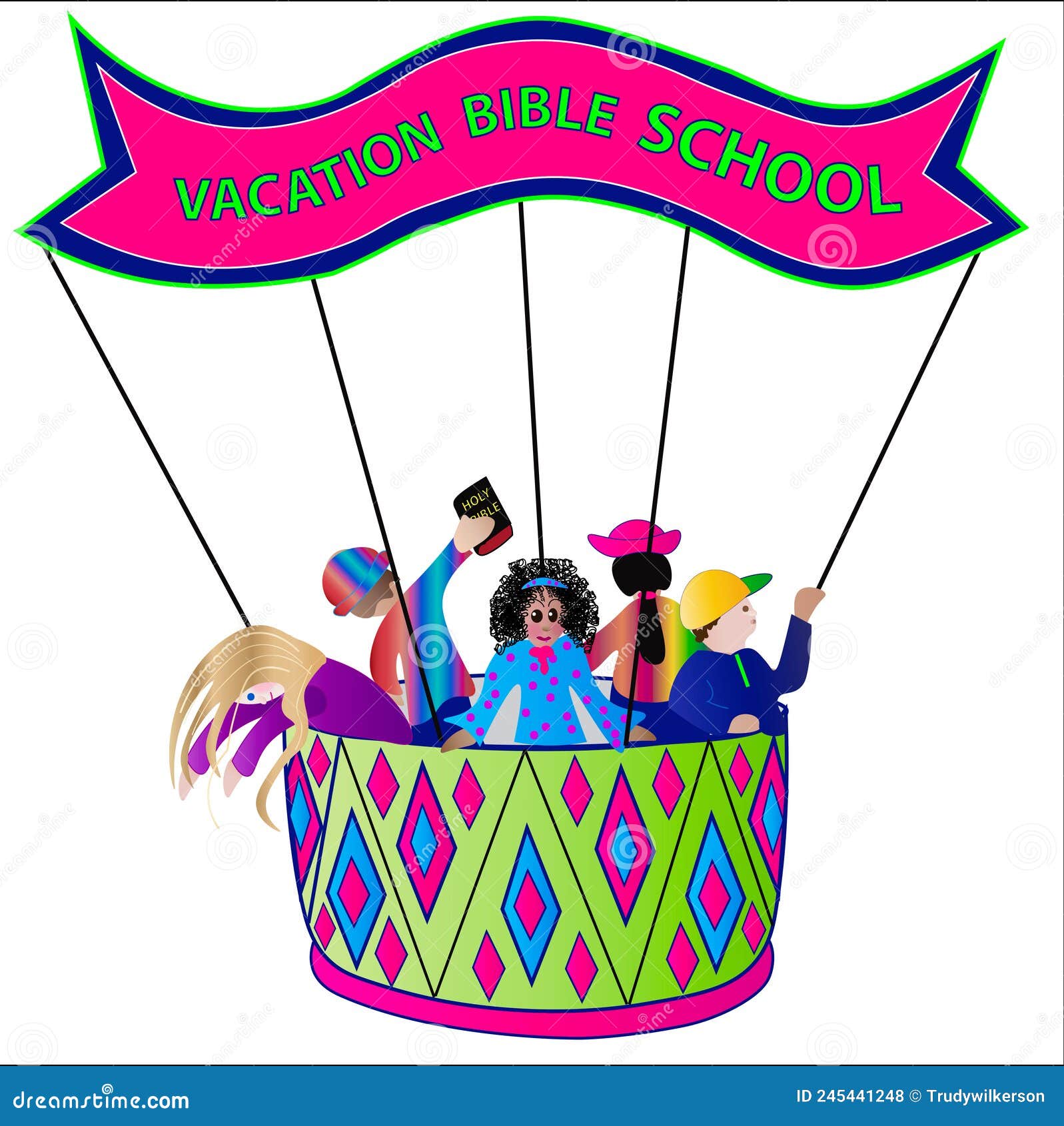 Bible School Mascot With Thumbs Up Vector Illustration | CartoonDealer ...