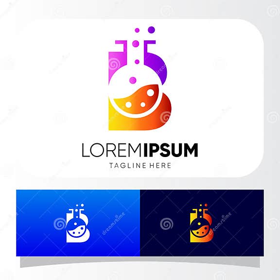 Letter B Lab Logo Design Vector Icon Graphic Stock Vector ...