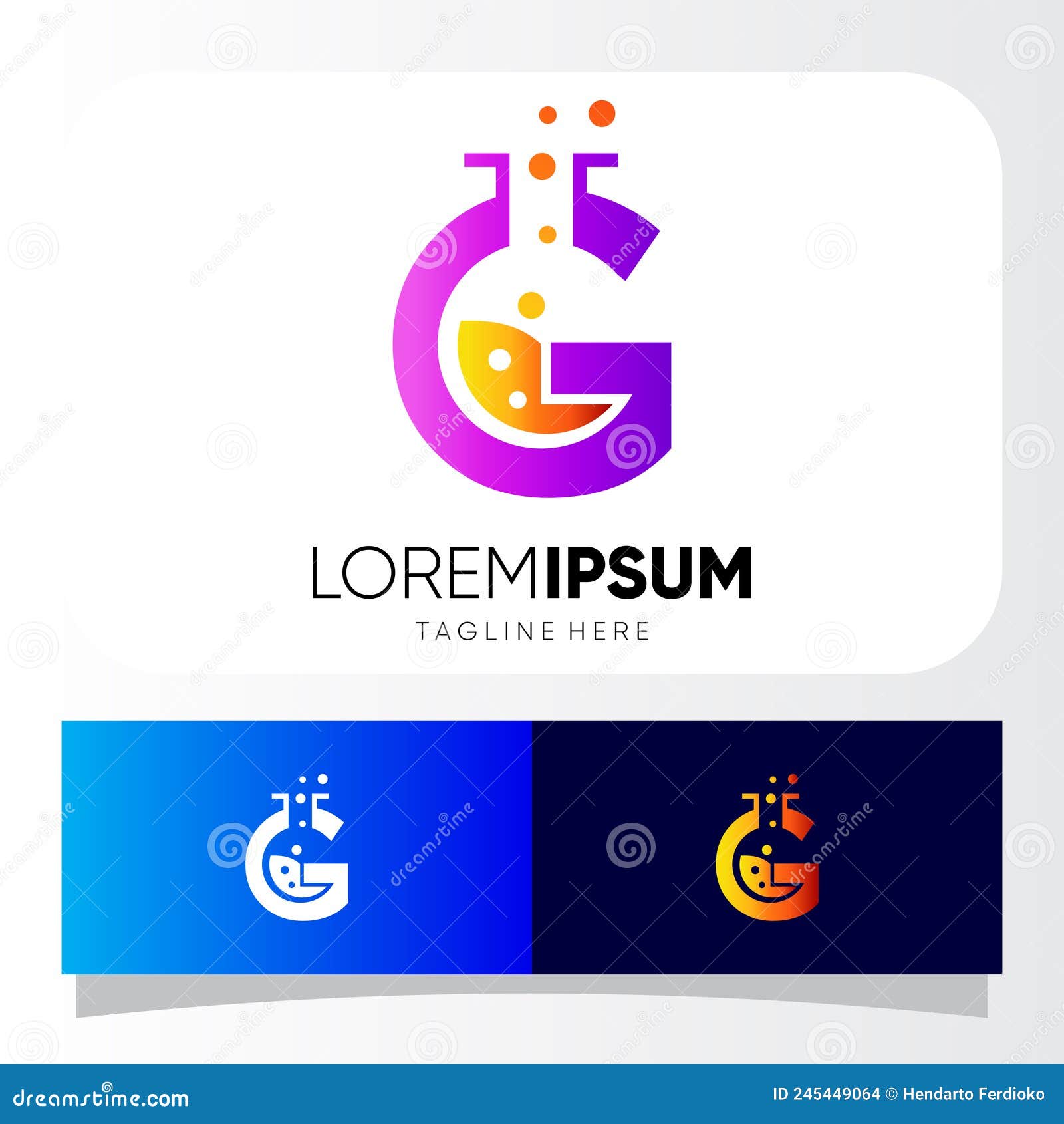 Letter G Lab Logo Design Vector Icon Graphic Stock Vector ...