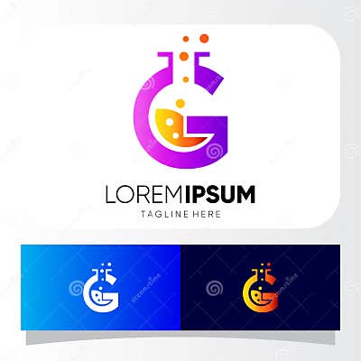 Letter G Lab Logo Design Vector Icon Graphic Stock Vector ...