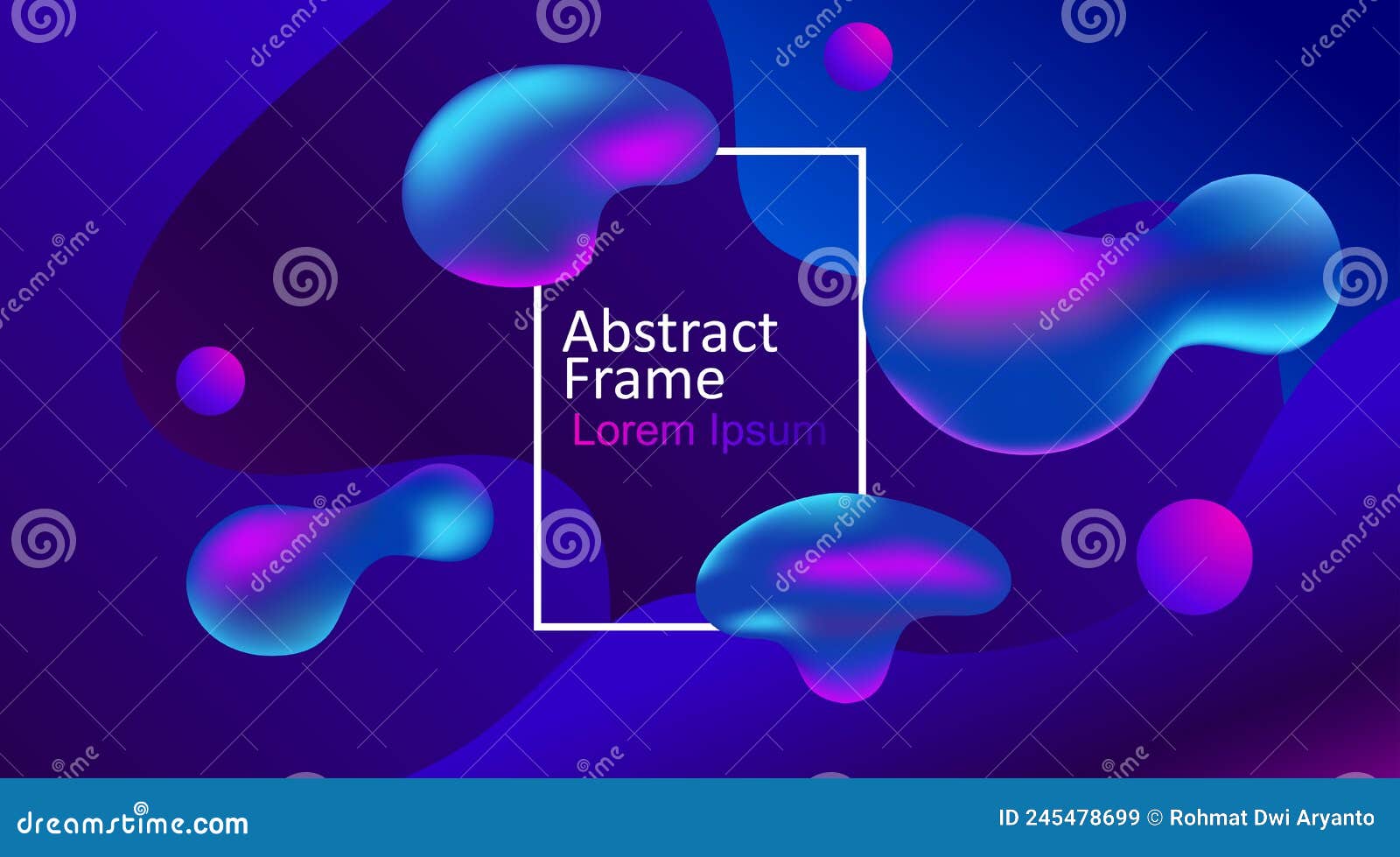 Vector Abstract Liquid Frame Design for Background and Backdrop Stock ...