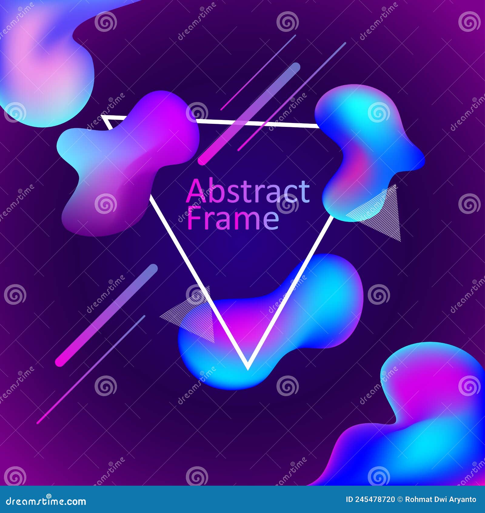 Modern Vector Illustration Abstract Frame with Place Your Text for ...