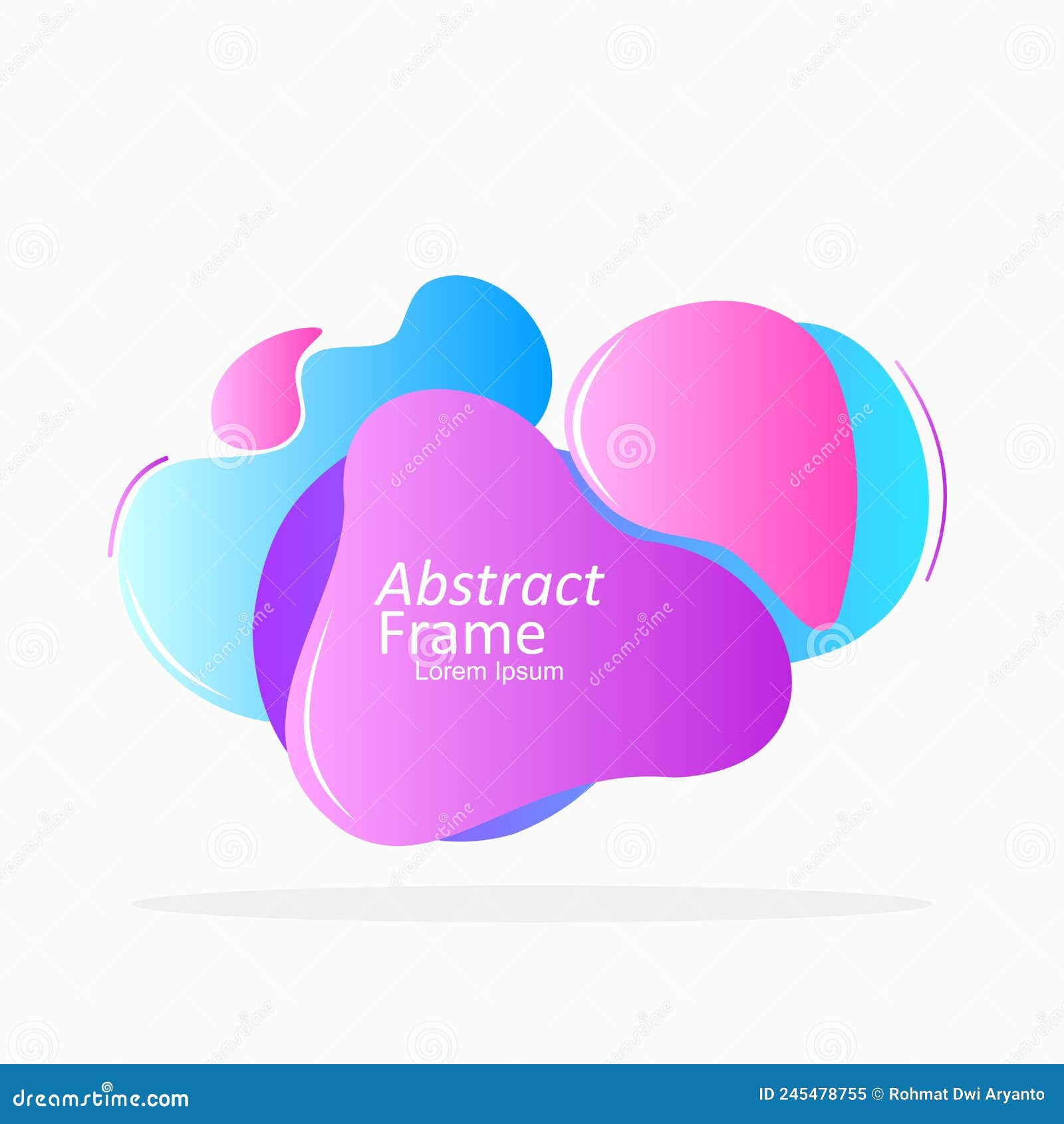 Modern Vector Illustration of a Abstract Liquid Frame Design with ...