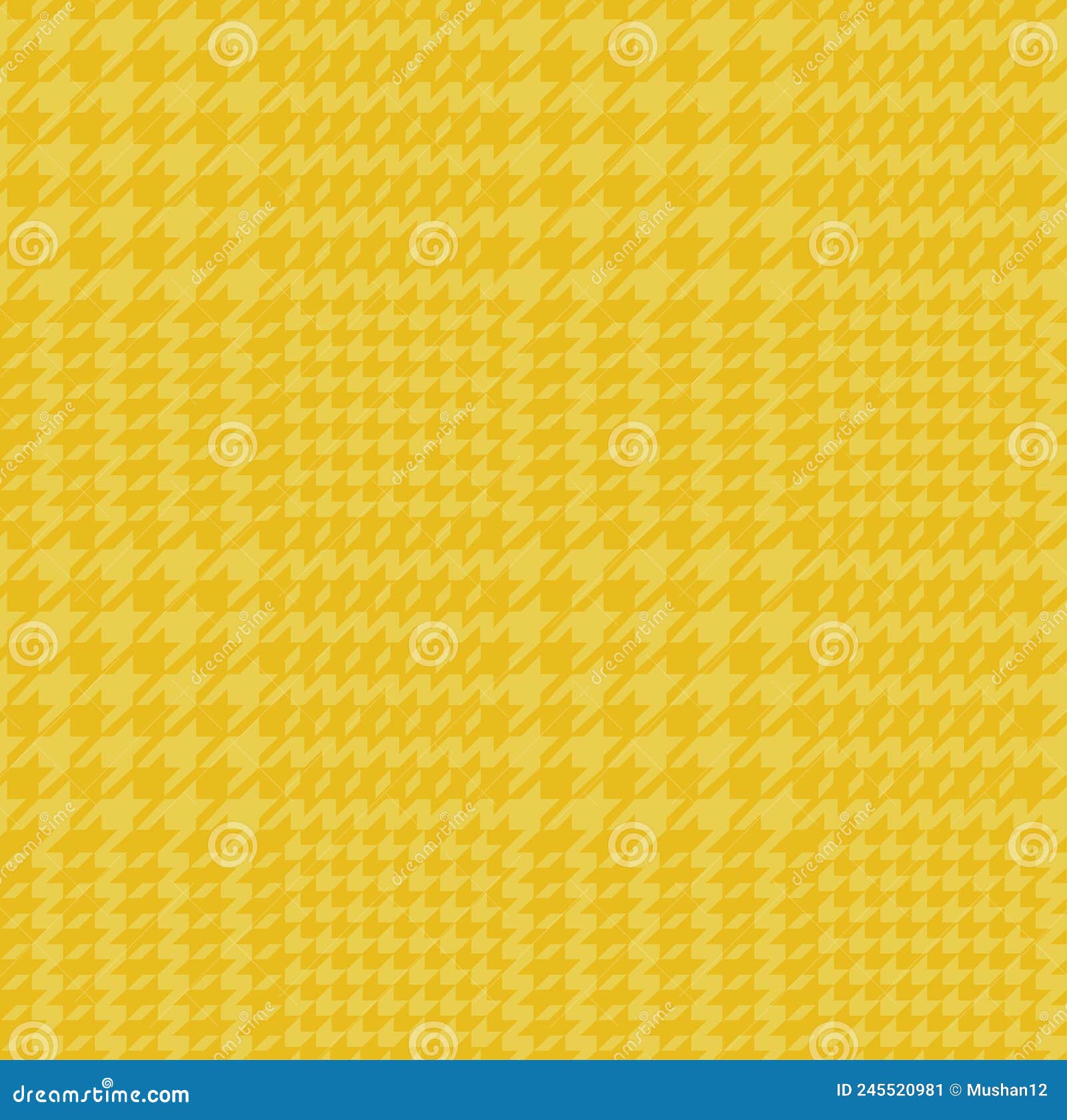 Yellow Houndstooth Pattern Fabric Swatch Stock Vector - Illustration of ...