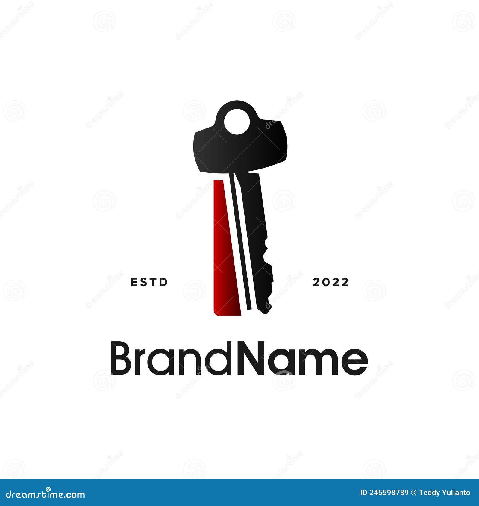 Simple Modern Initial I Key Logo Stock Vector - Illustration of design ...