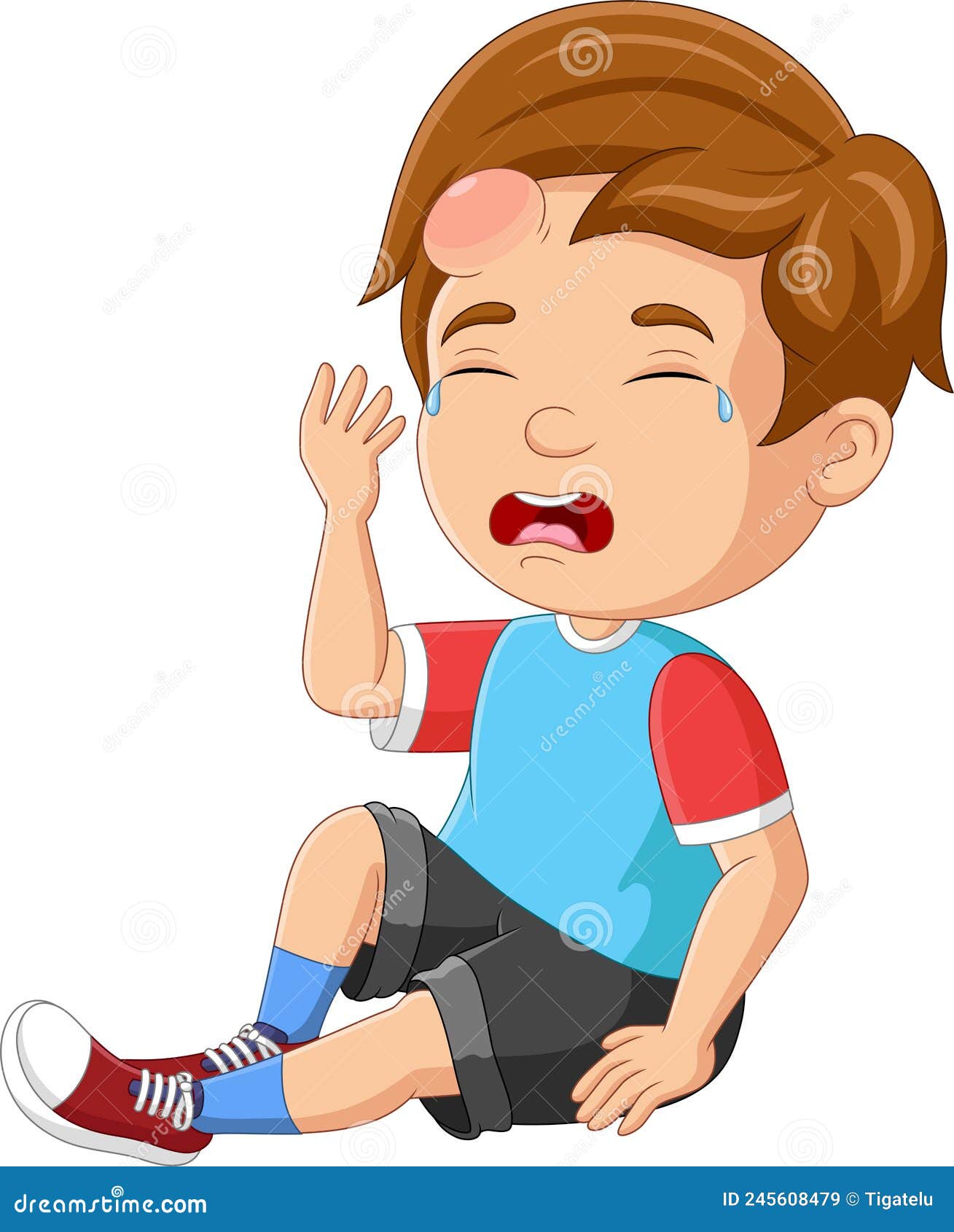 Bump, Swelling Cartoon Legs Isolated On White Background ...