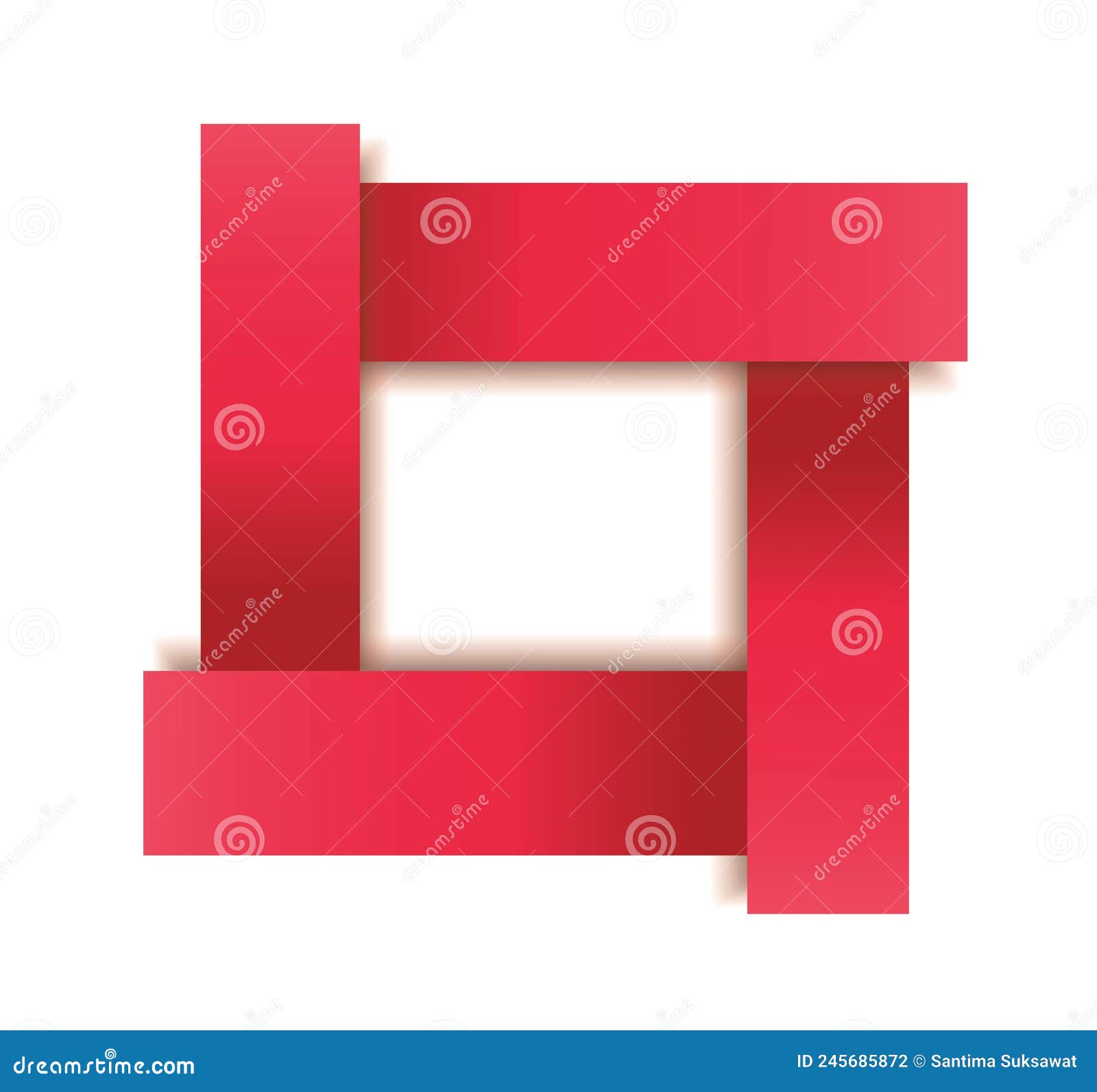 Red Frame Template Vector Illustration EPS10 Stock Vector ...
