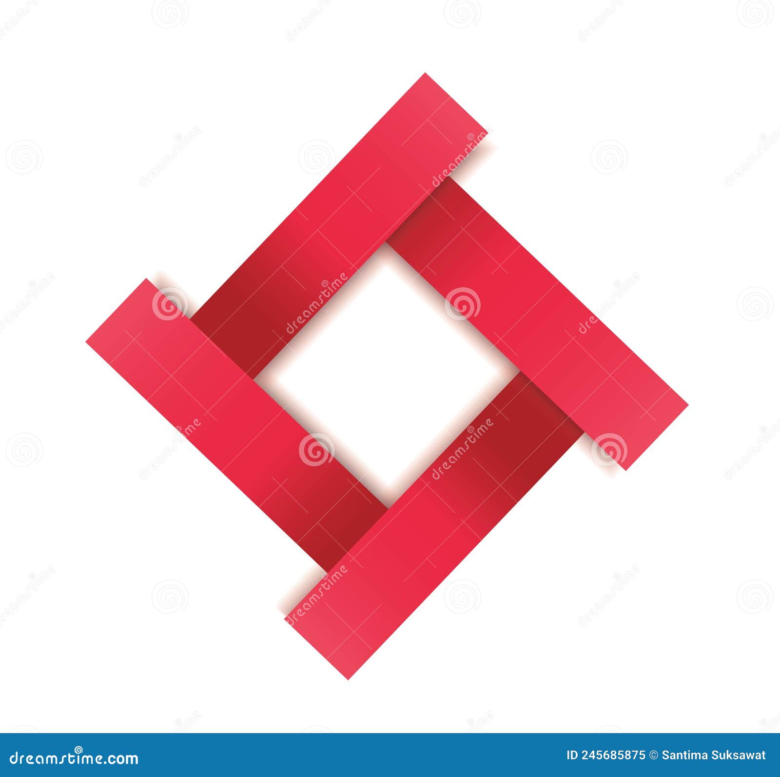 Red Frame Template Vector Illustration EPS10 Stock Vector ...