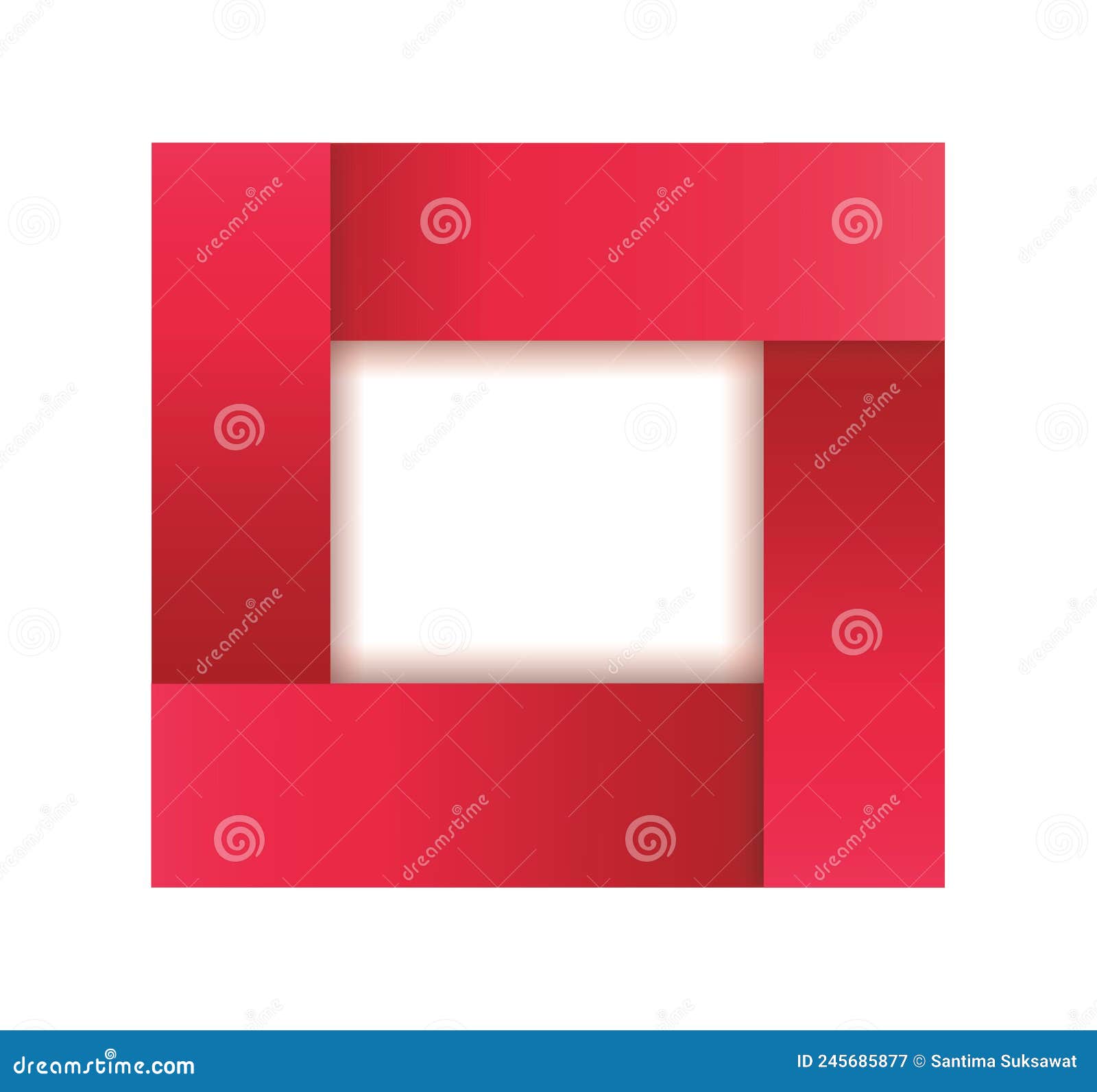 Red Frame Template Vector Illustration EPS10 Stock Vector ...