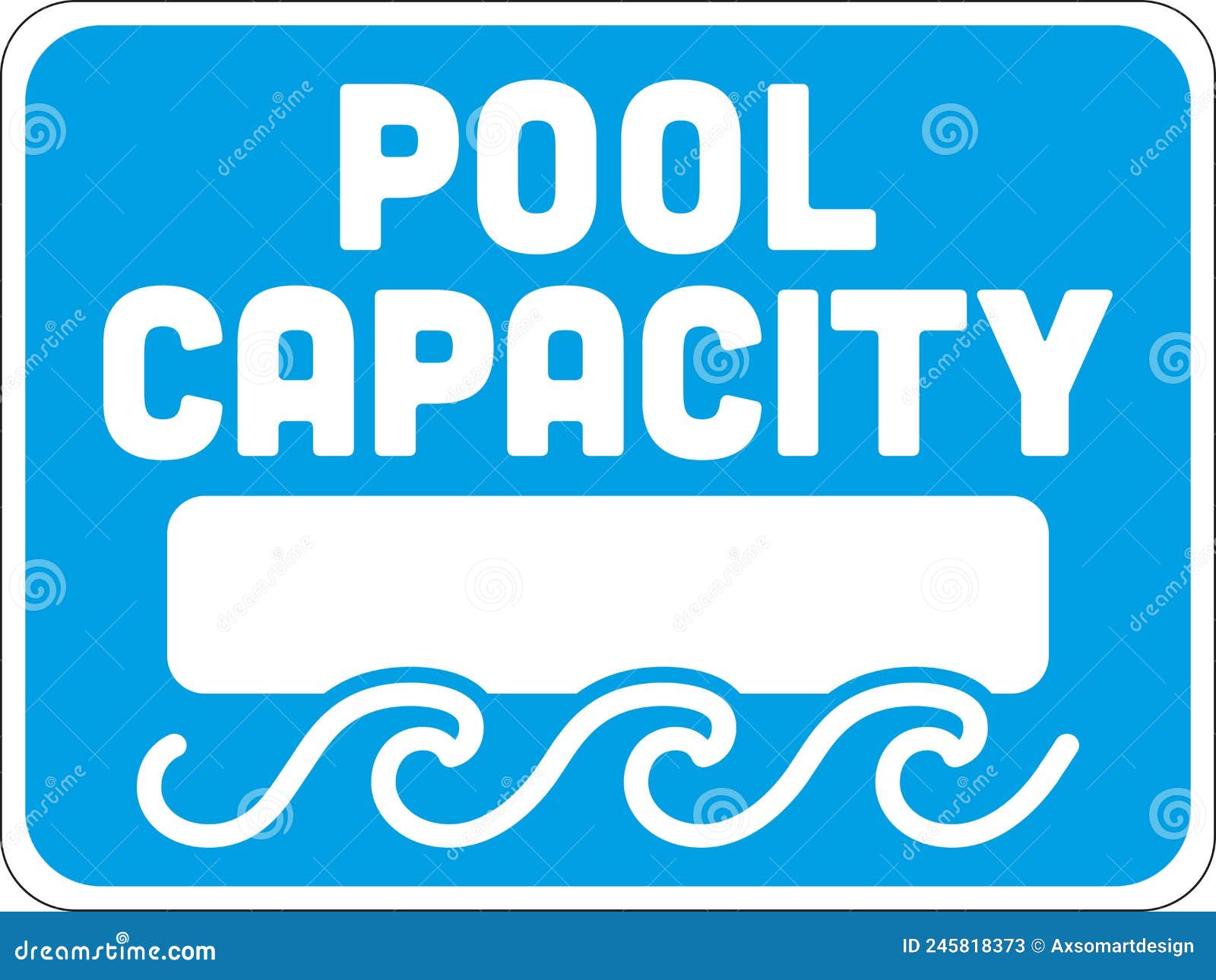 Pool Capacity Sign | Standard Signage For Swimming Facilities, Summer ...