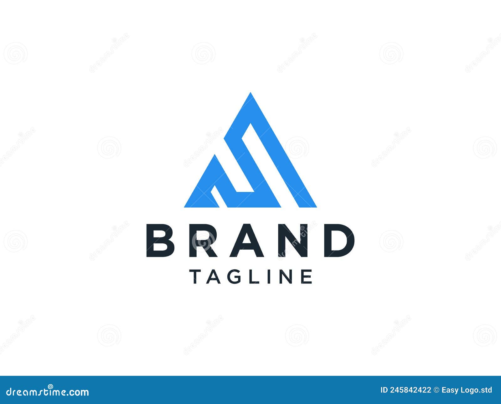 Abstract Logo Letter S Isolated on White Background. Flat Vector Logo ...