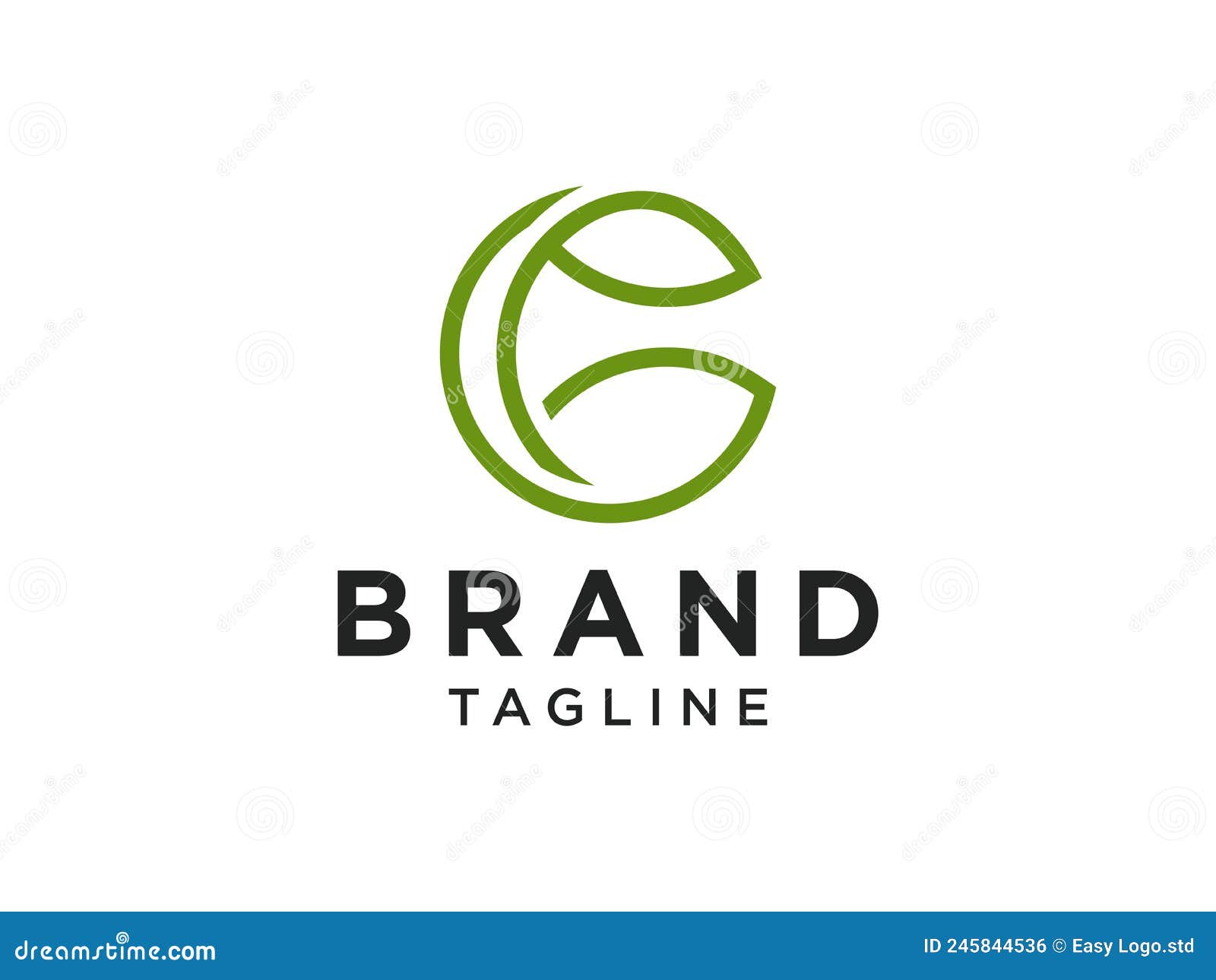 Abstract Initial Letter G Line Logo. Flat Vector Logo Design Template ...