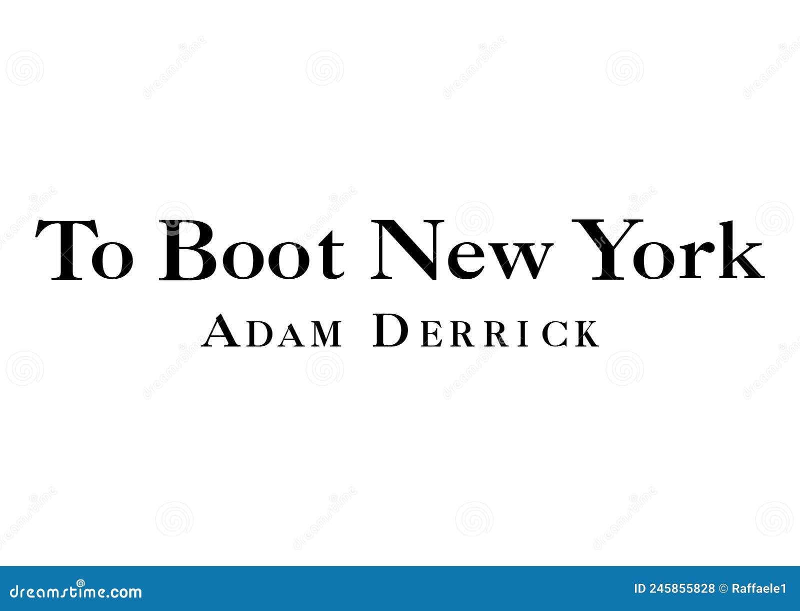 To Boot New York Logo stock illustration. Illustration of fashion ...