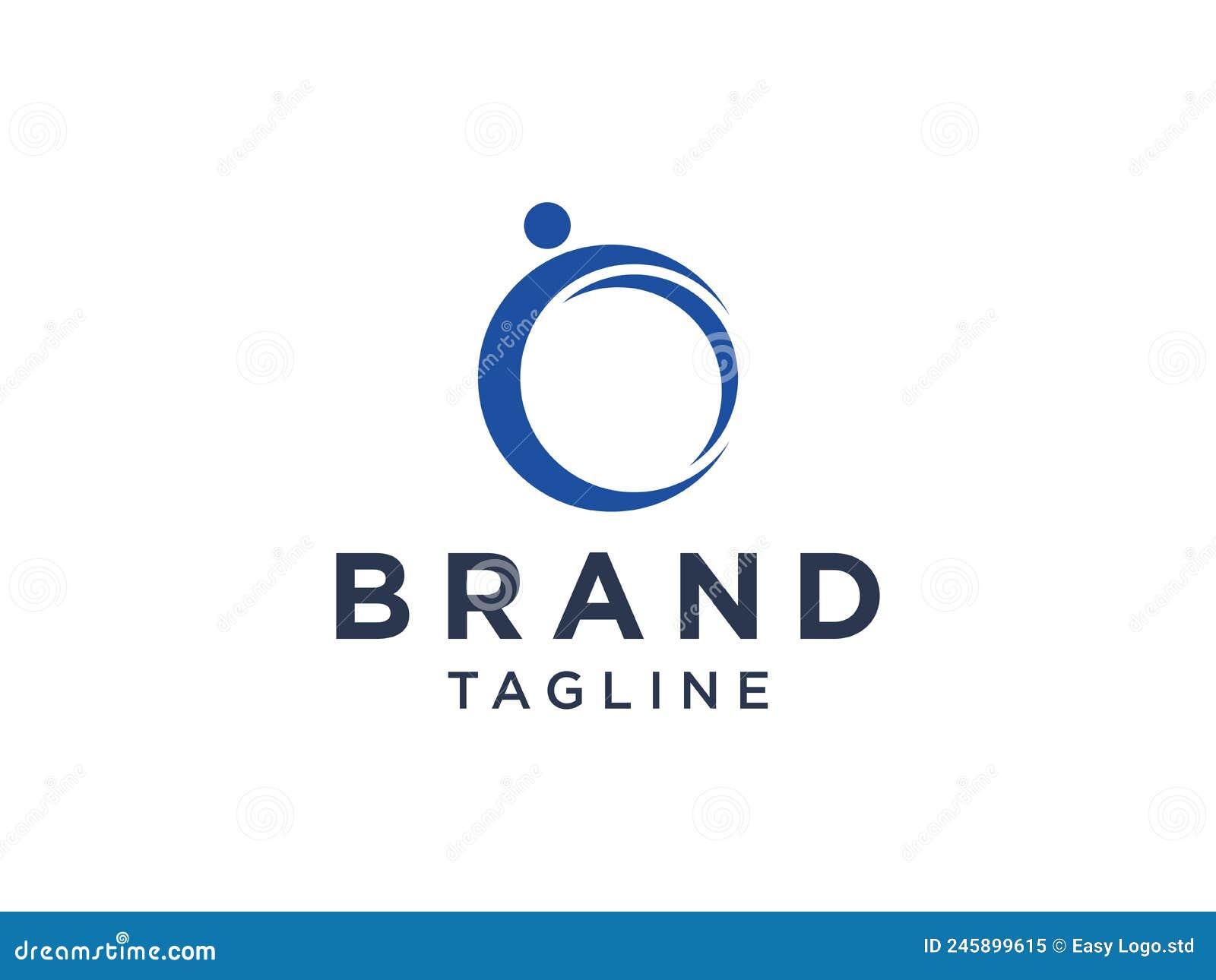 Abstract People Logo. Blue Silhouette Shape Human Character Family ...