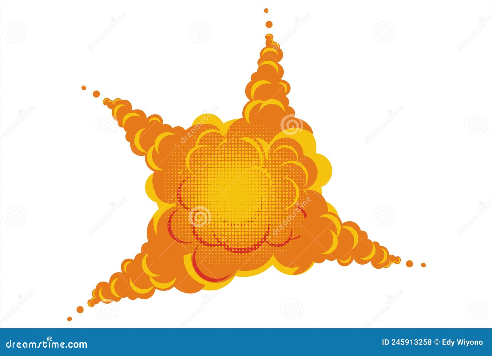 Explosion Bubbles Cartoon Vector | CartoonDealer.com #35121411