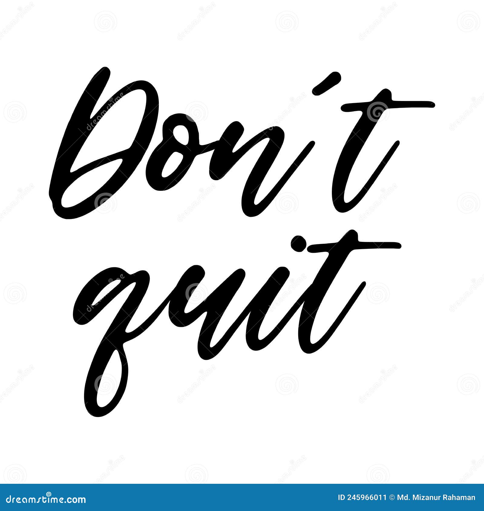 Don T Quit Wall Art Print, Digital Download Art, Typography Printable ...