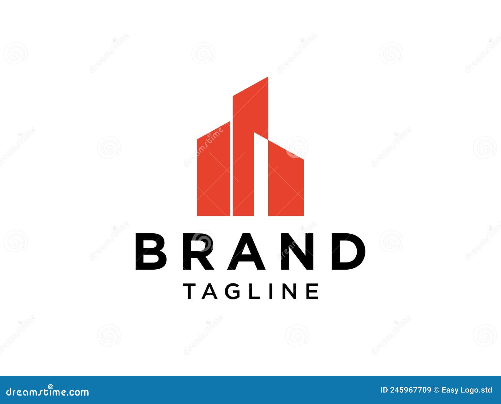 Building Logo. Geometric Hexagonal Shape Isolated on White Background ...