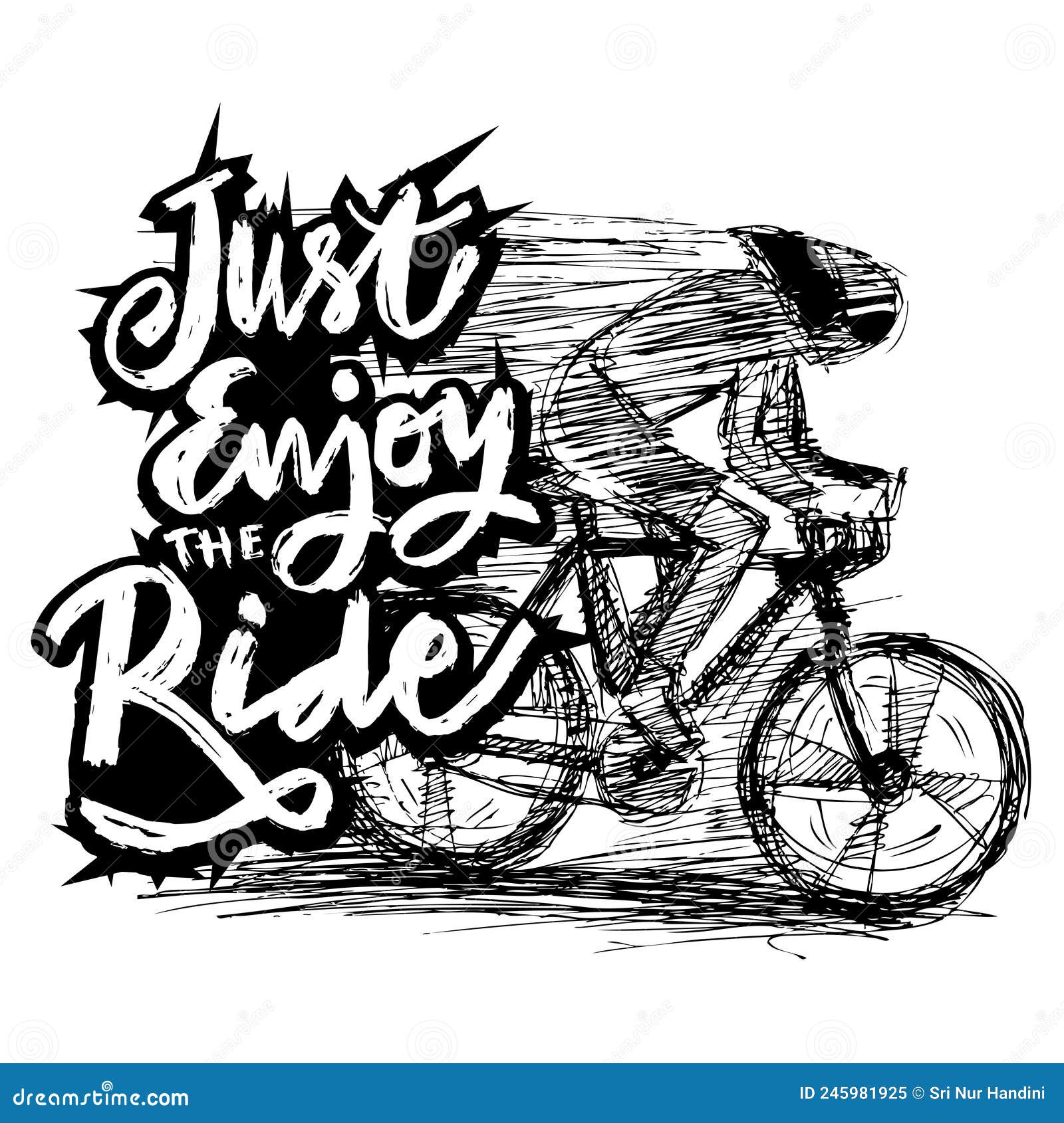 Just enjoy the ride. stock illustration. Illustration of beautiful ...