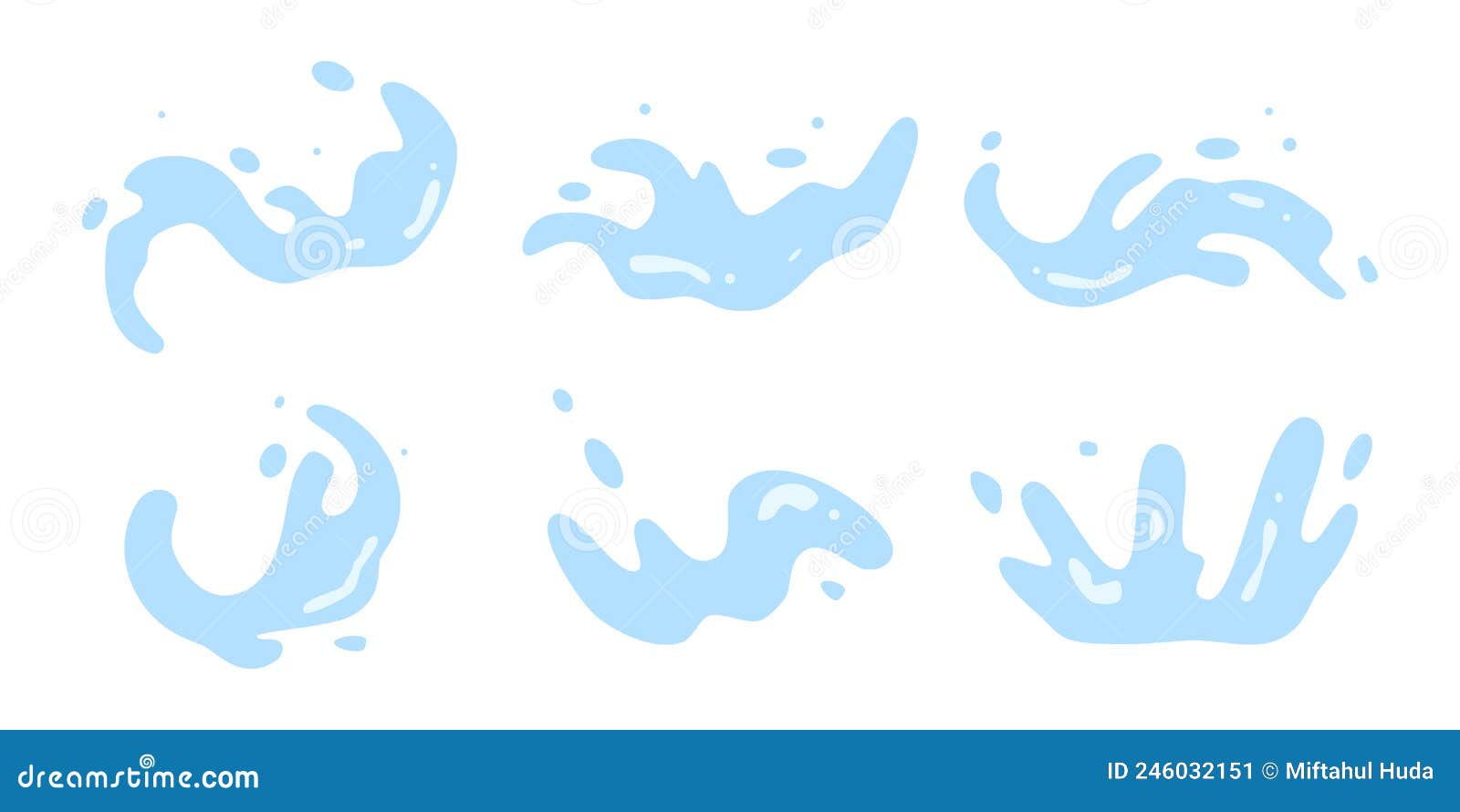 Collection of Water Ripples in Vector Illustration Design Stock Vector ...