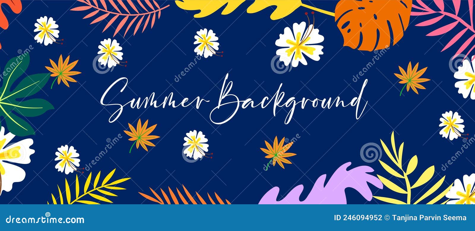 Summer background design stock vector. Illustration of copy - 246094952