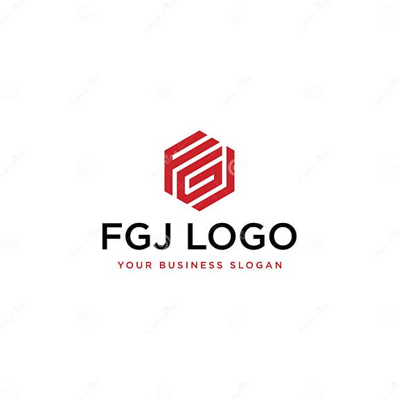 FGJ LOGO DESIGN stock vector. Illustration of eps10 - 246128368