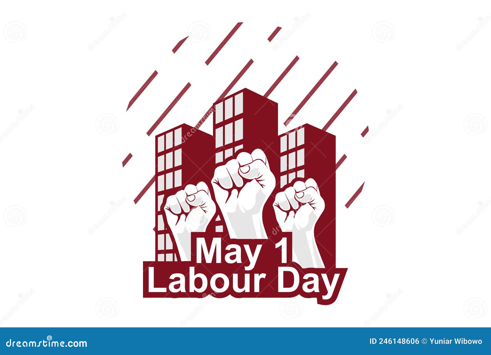 May 1, Happy Labor or Labour Day Mayday Vector Illustration. Stock ...
