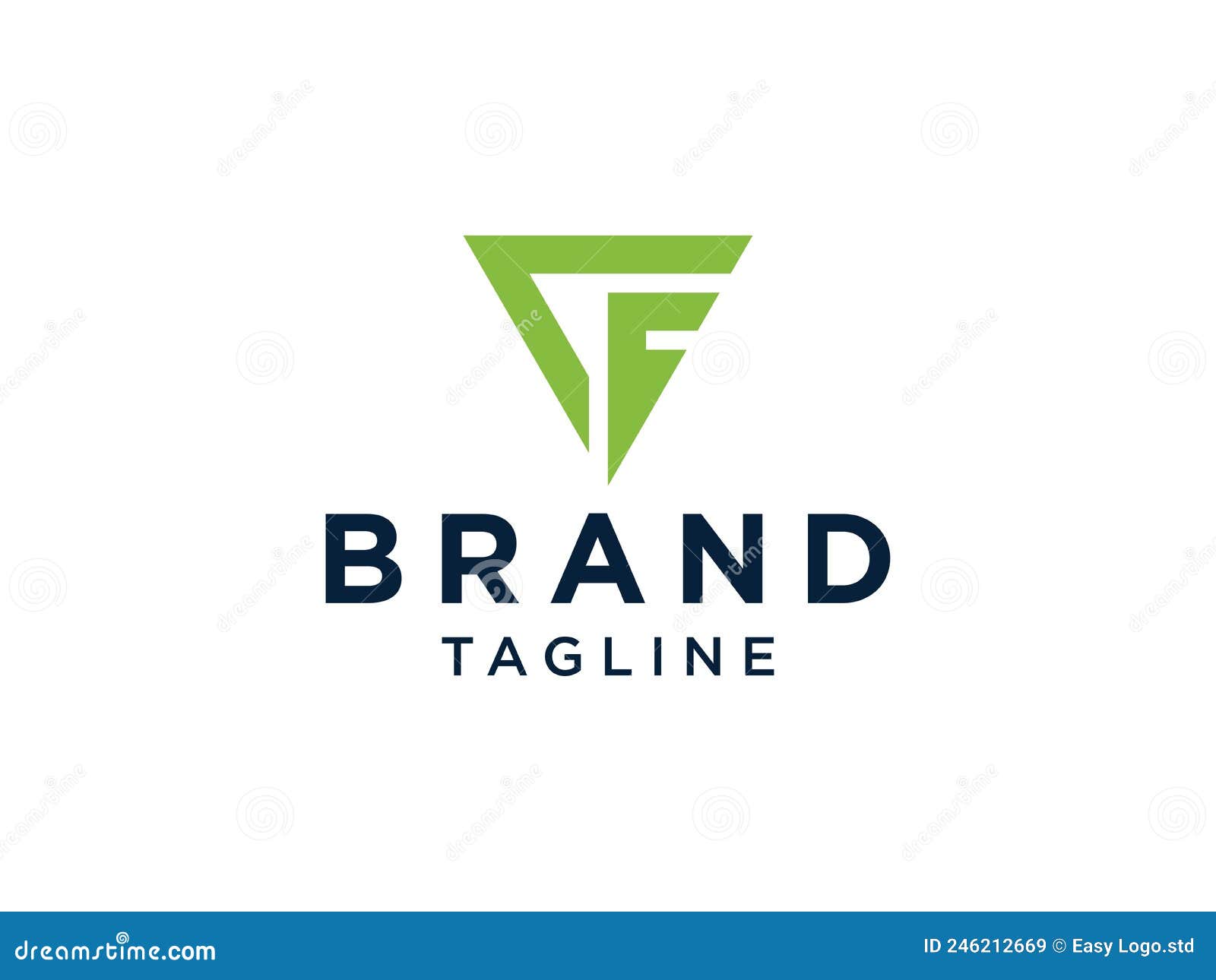 Geometric Letter F Logo Design Line. Isolated on White Background ...