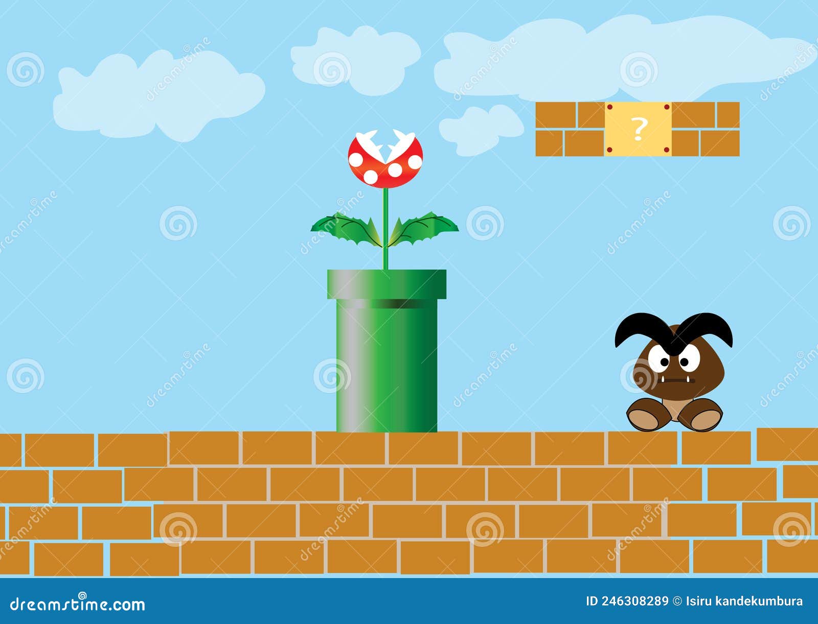 Famous Game Art from Illustrator. Vintage Stock Illustration ...