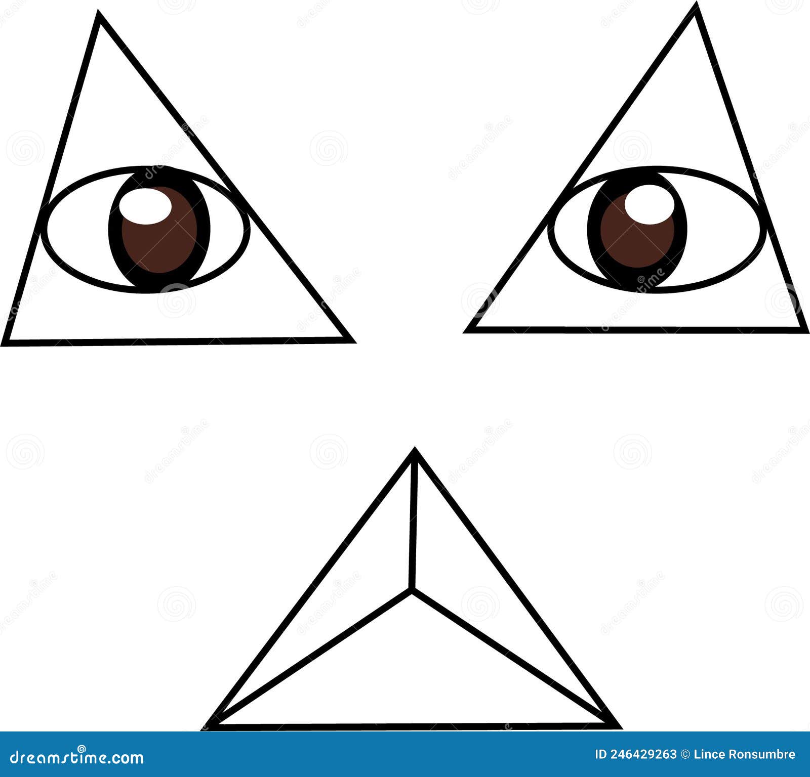 Design Graphic of Face Triangle Clipart Stock Vector - Illustration of ...