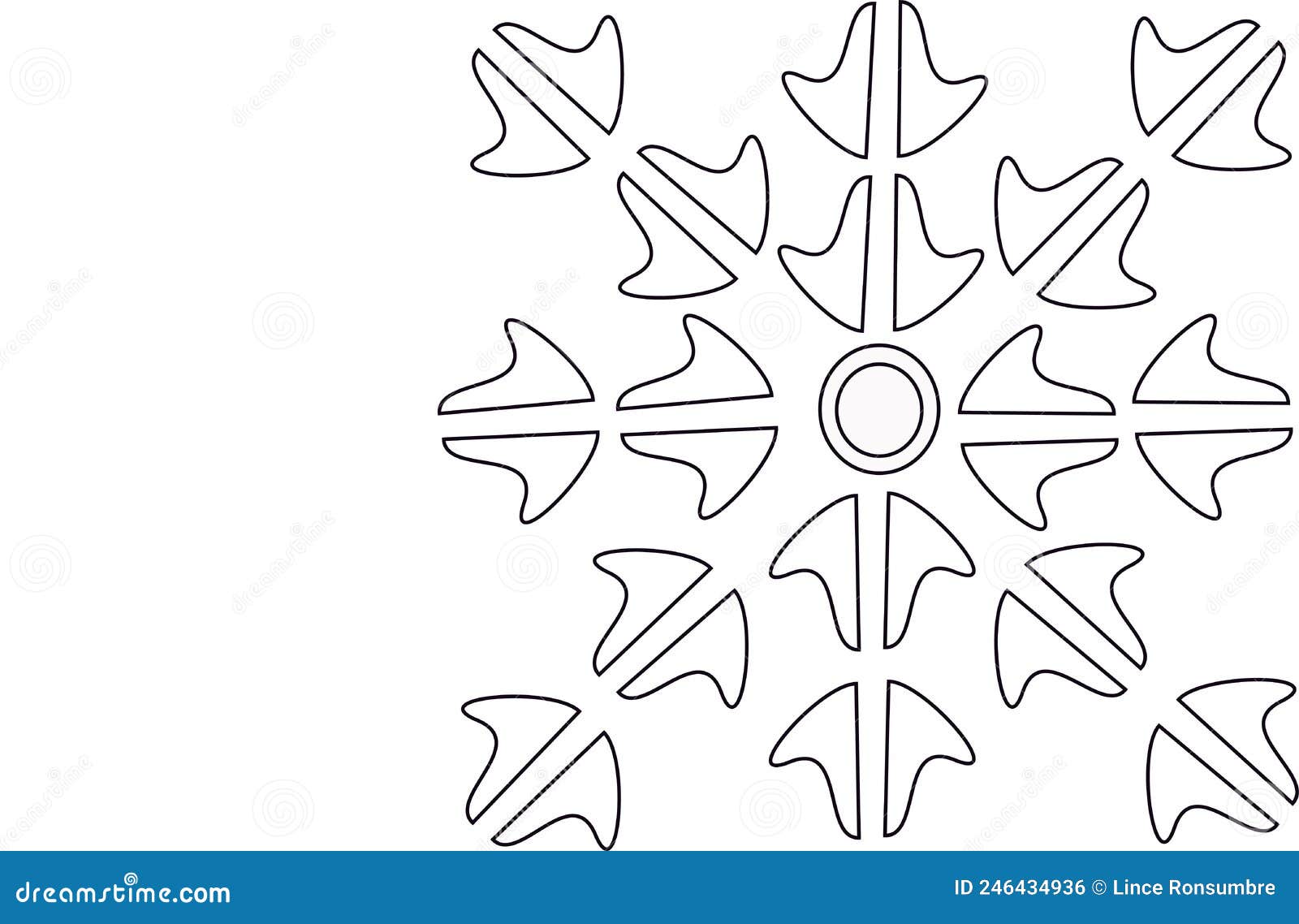 A Simple Pattern Design for Coloring Stock Vector - Illustration of ...