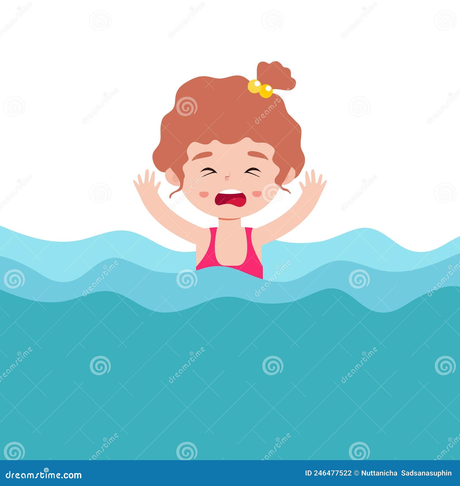 Drowning Man Cartoon | CartoonDealer.com #68333923