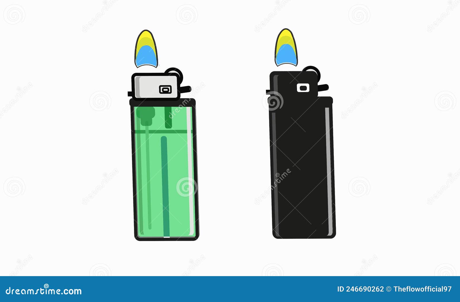 Ilustrator Lighter Cartoon Vector Art Stock Vector - Illustration of ...