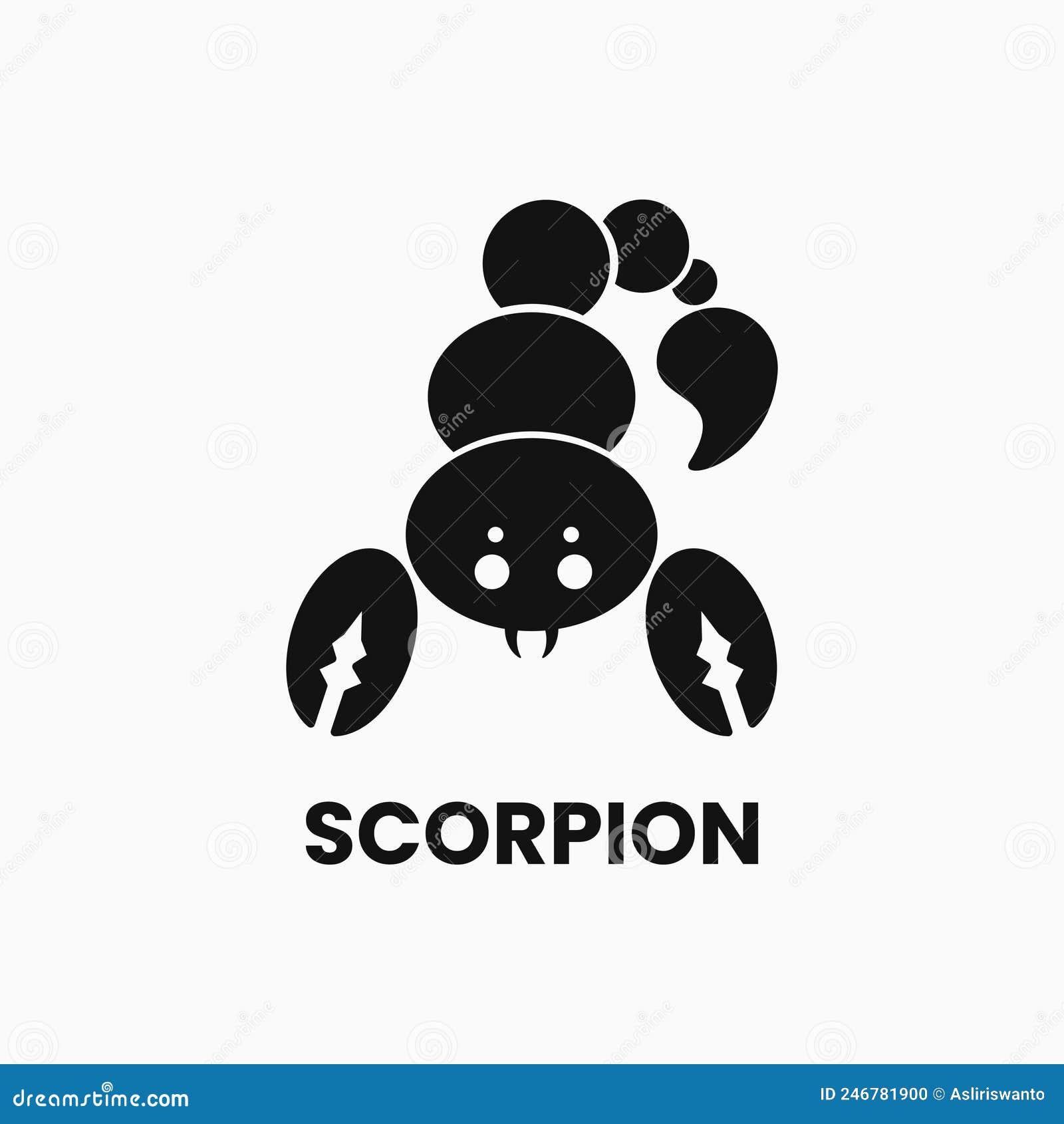 Scorpion Logo Concept. Animal, Flat, Silhouette and Simple Logotype ...