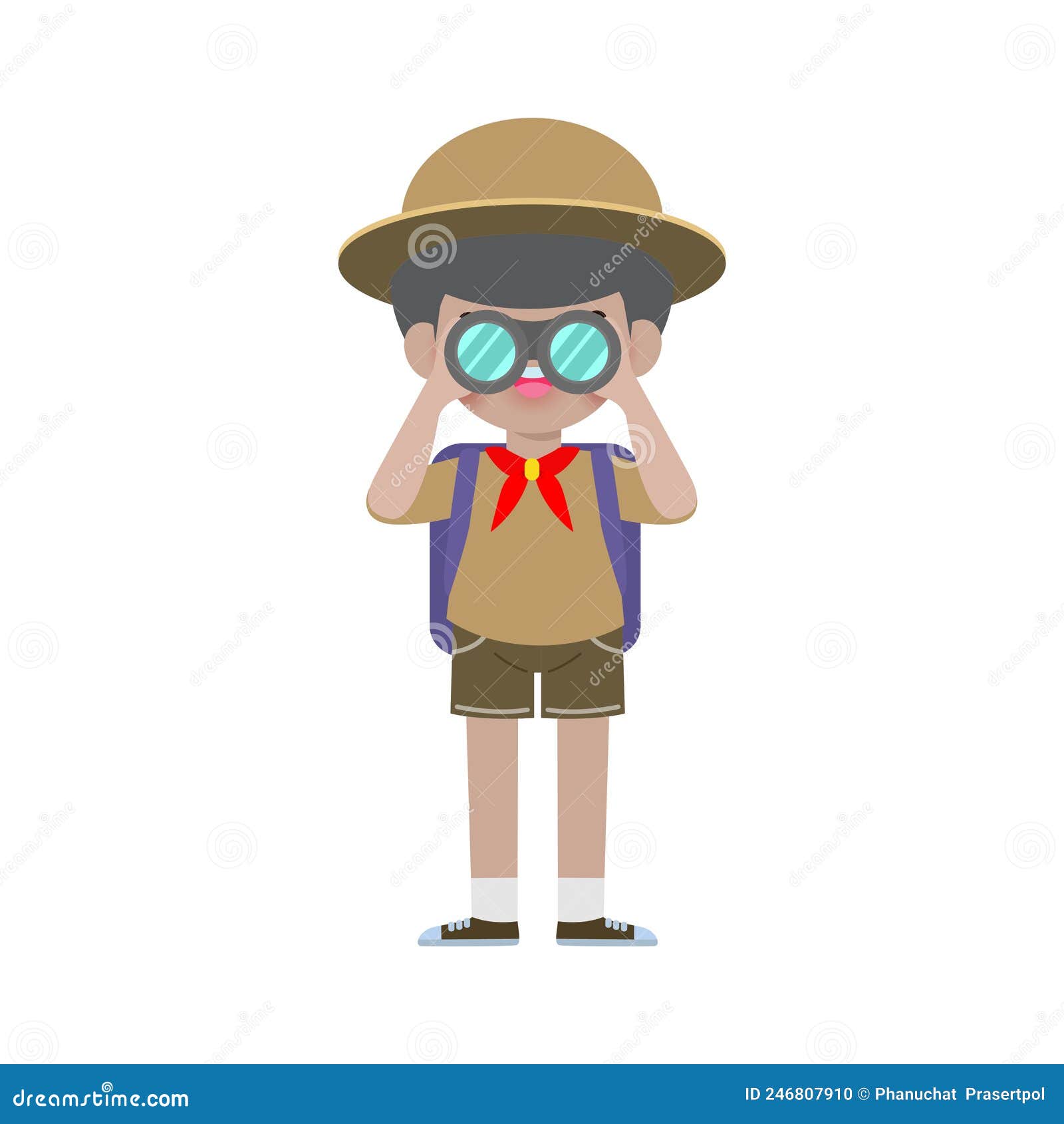 Happy Cute Little Kid Wear Scout Honor Uniform, Children Girl Scout ...