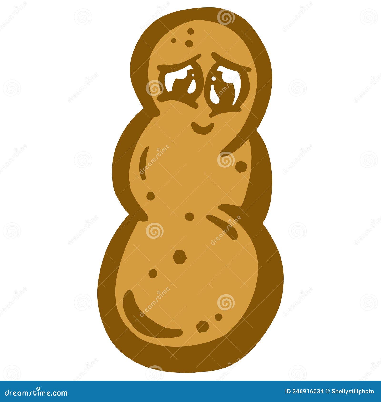 Cartoon Human or Dog Poop Poo Character Illustration Vector Stock ...