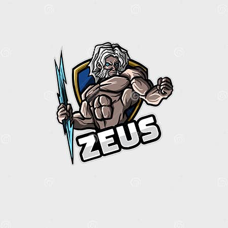Zeus Mascot Logo Design, Modern Illustration Concept Style for Badge ...