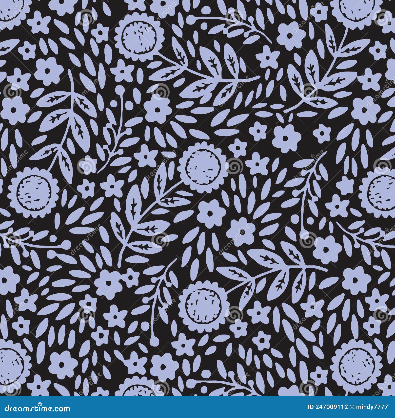 Trendy Floral Pattern. Liberty Style Stock Vector - Illustration of ...