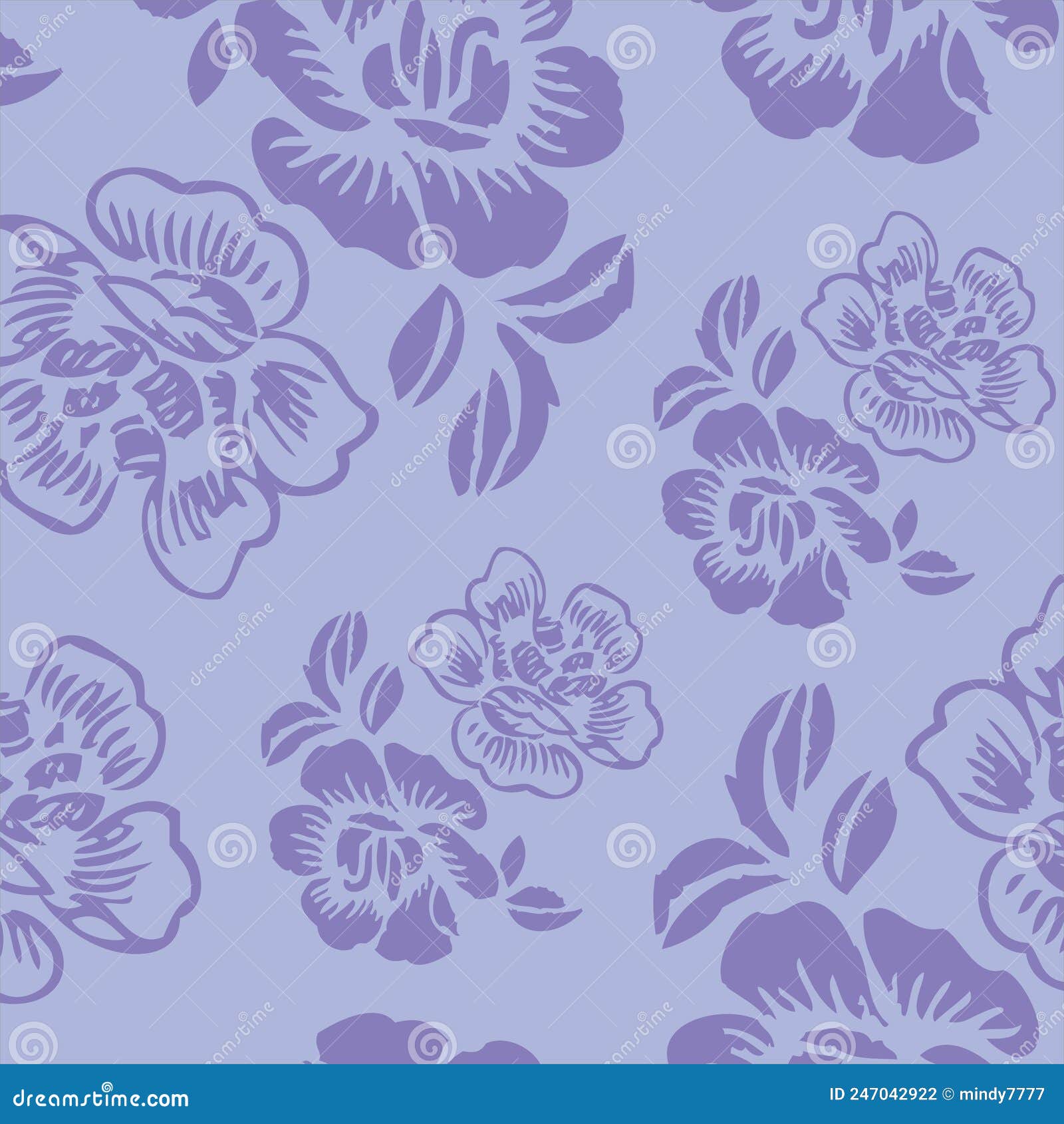 Floral Pattern. Liberty Style Stock Vector - Illustration of leaves ...