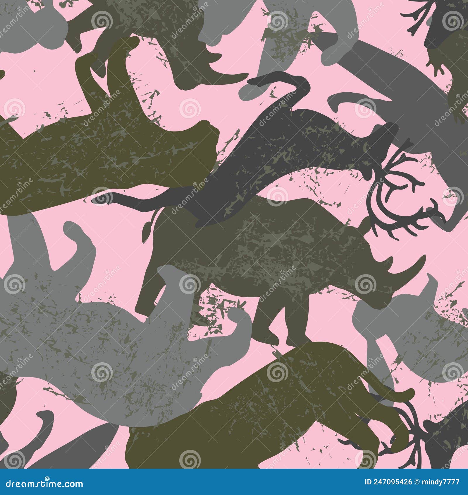 Wild Animal Camouflage Seamless Pattern. Vector Illustration Stock ...